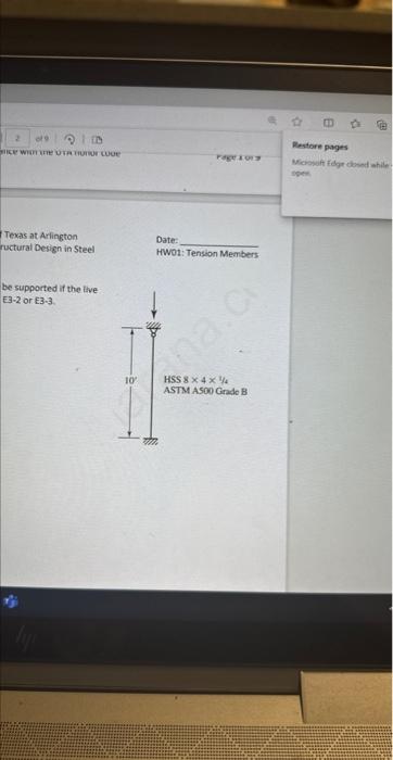 Solved Determine the maximum axial compressive load that can | Chegg.com