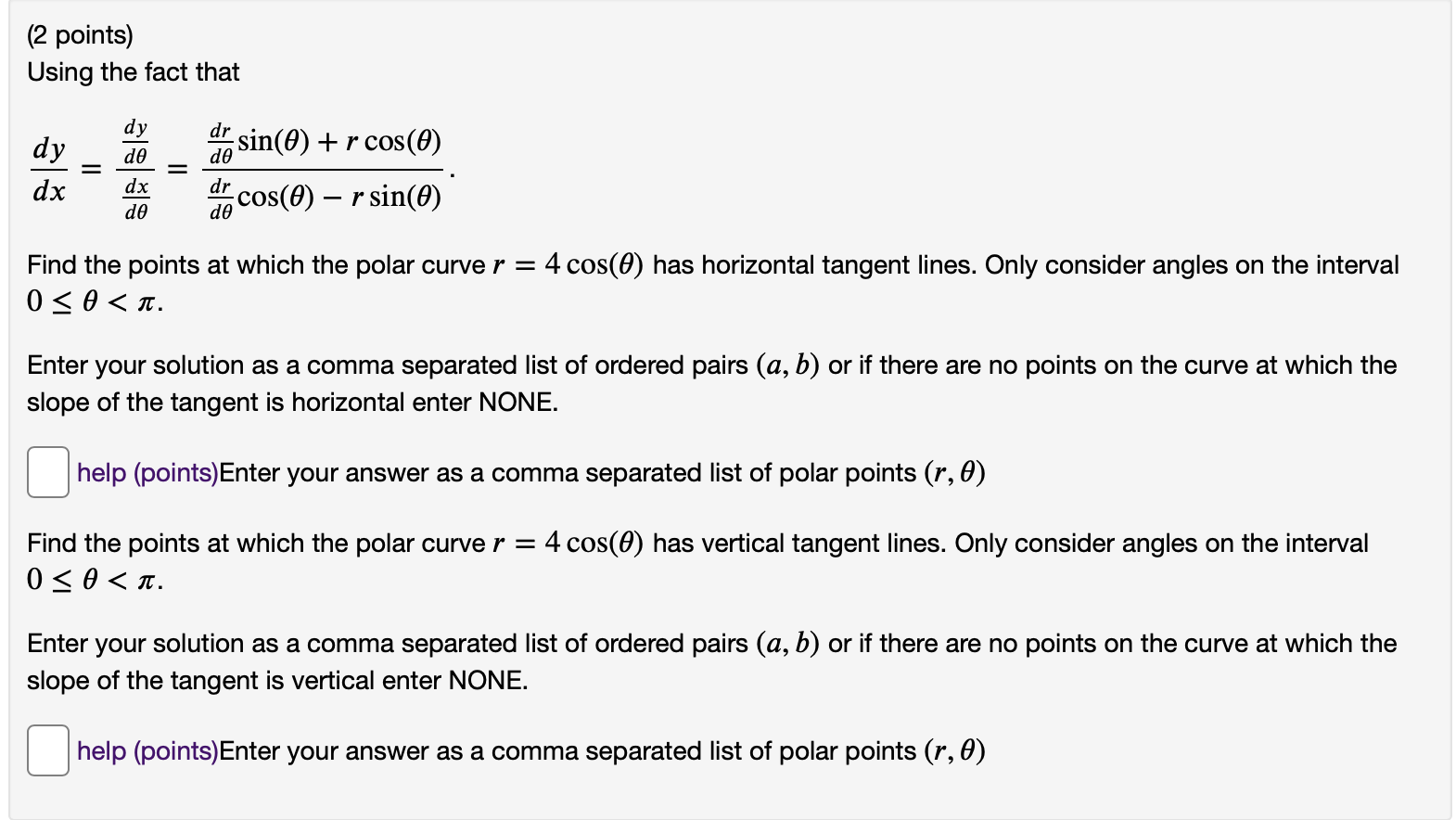 Solved 2 pointsusing The Fact