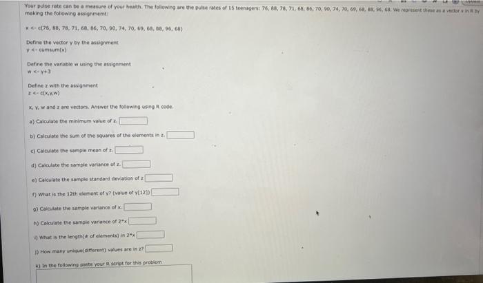 Solved mbking the following assigninemt: | Chegg.com