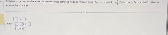 Solved A continuous random variable X that can assume values | Chegg.com