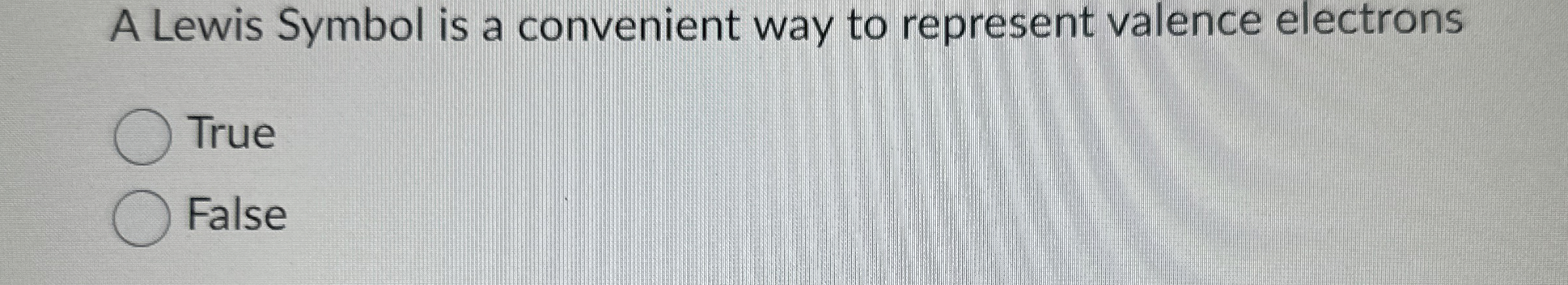 Solved A Lewis Symbol is a convenient way to represent | Chegg.com