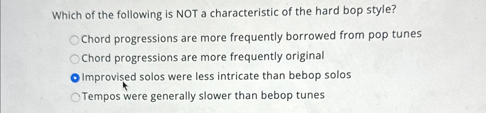 Solved Which of the following is NOT a characteristic of the | Chegg.com