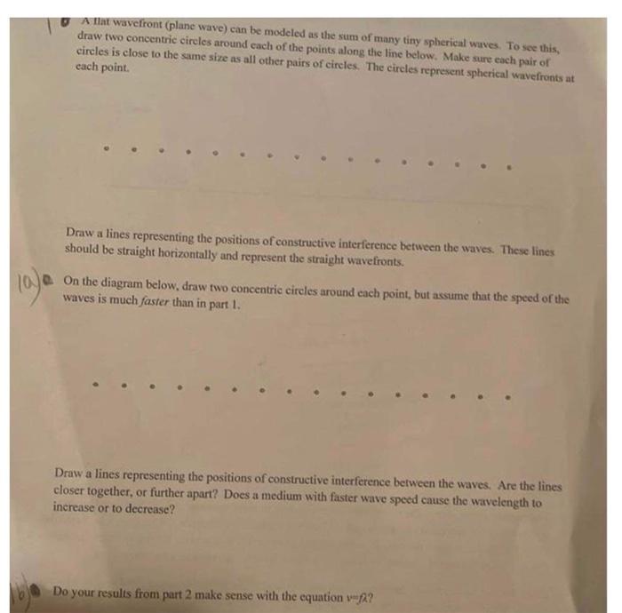 Solved IV A lat wavefront (plane wave) can be modeled as the | Chegg.com