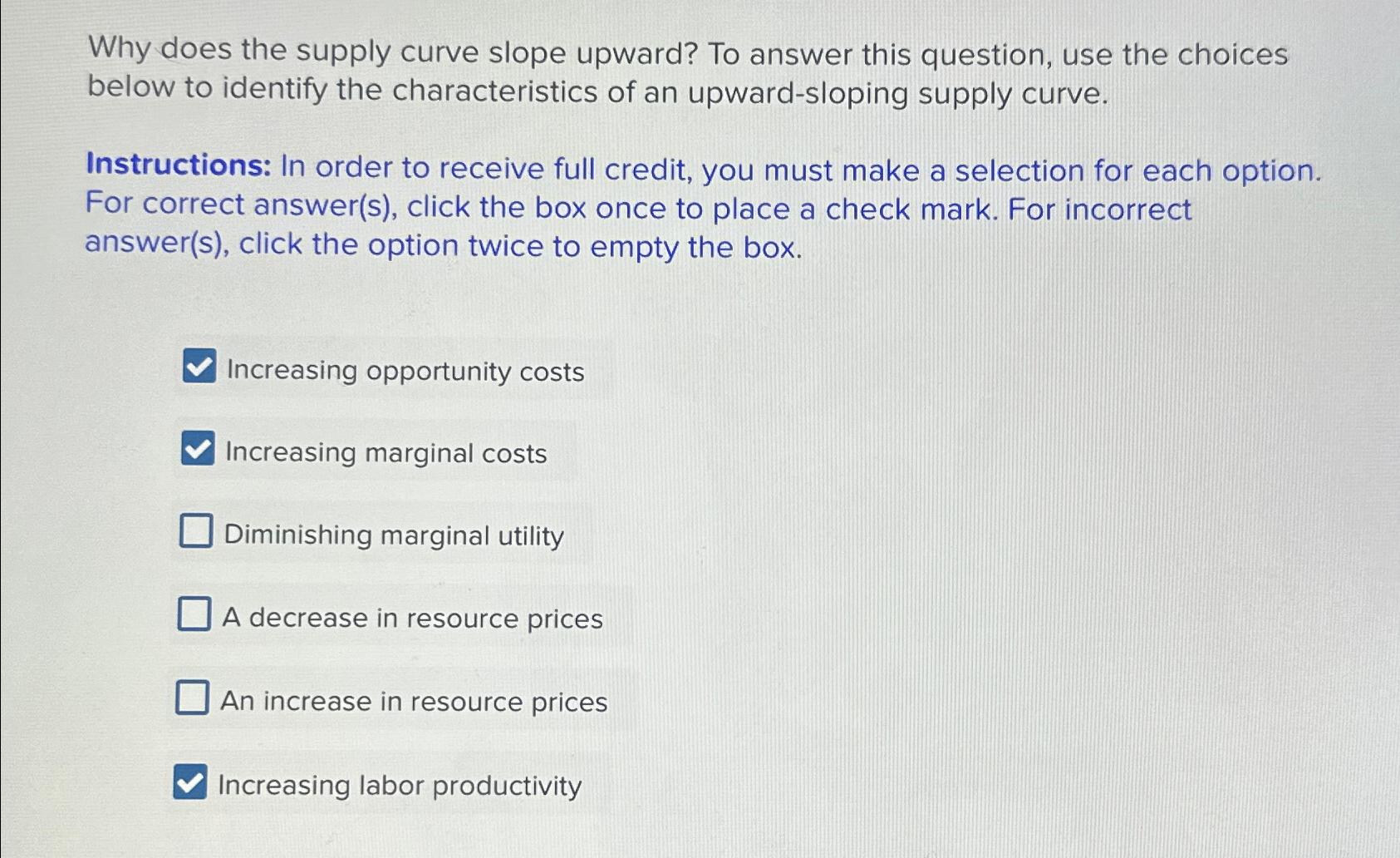 Solved Why does the supply curve slope upward? To answer | Chegg.com