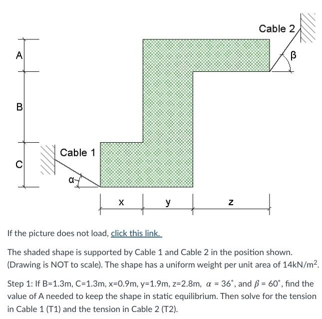 Solved Cable 2 A B B Cable 1 с X у N If the picture does not | Chegg.com