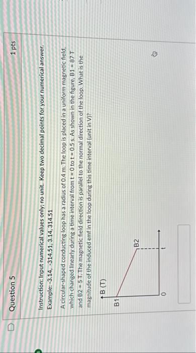 Solved Instruction: Input numerical values only; no unit. | Chegg.com