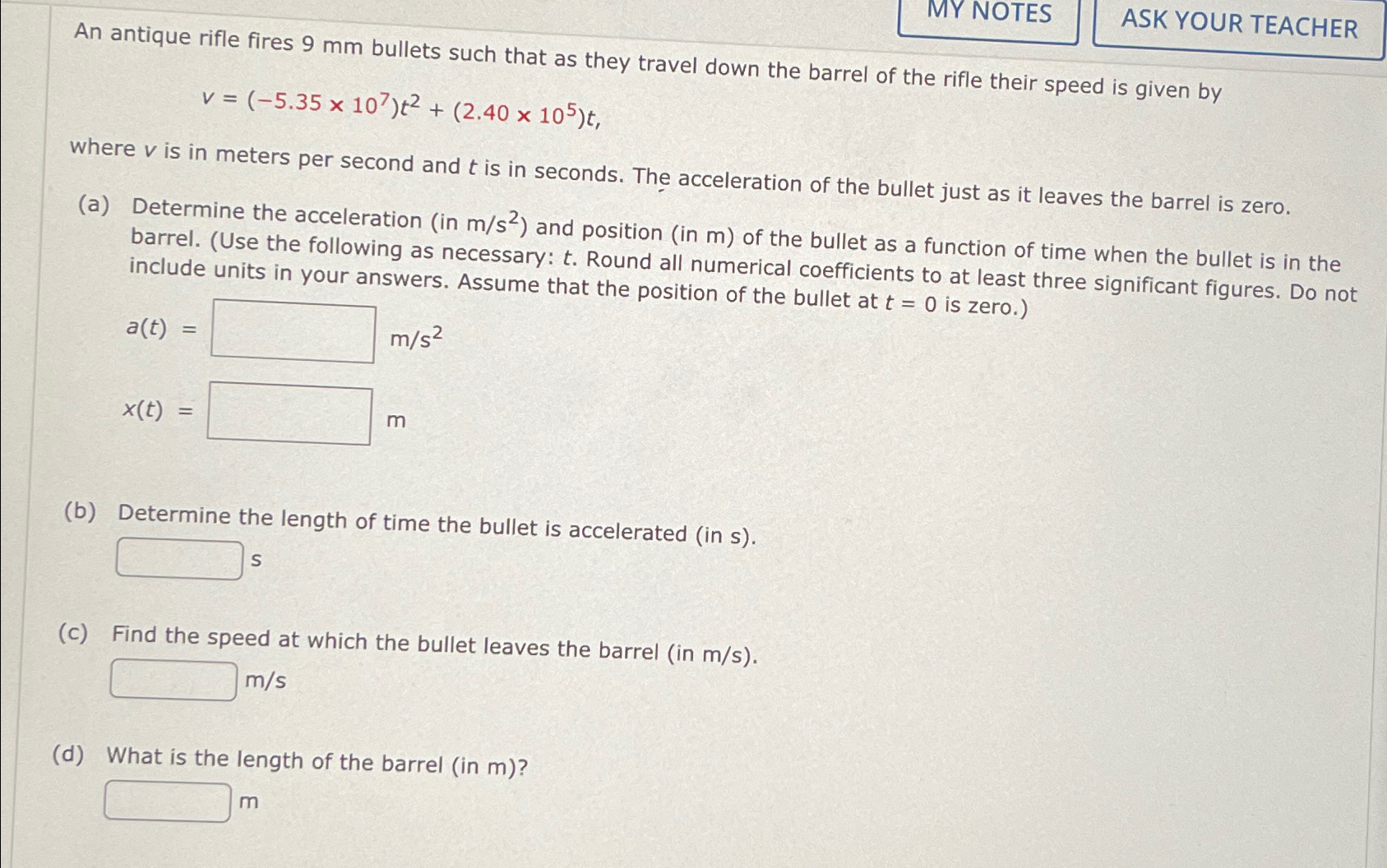 Solved An antique rifle fires 9mm ﻿bullets such that as they | Chegg.com