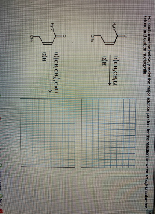 Solved For each reaction below, predict the major addition | Chegg.com