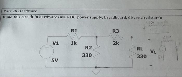Solved 3. Replace voltage source, V1, with a source that | Chegg.com