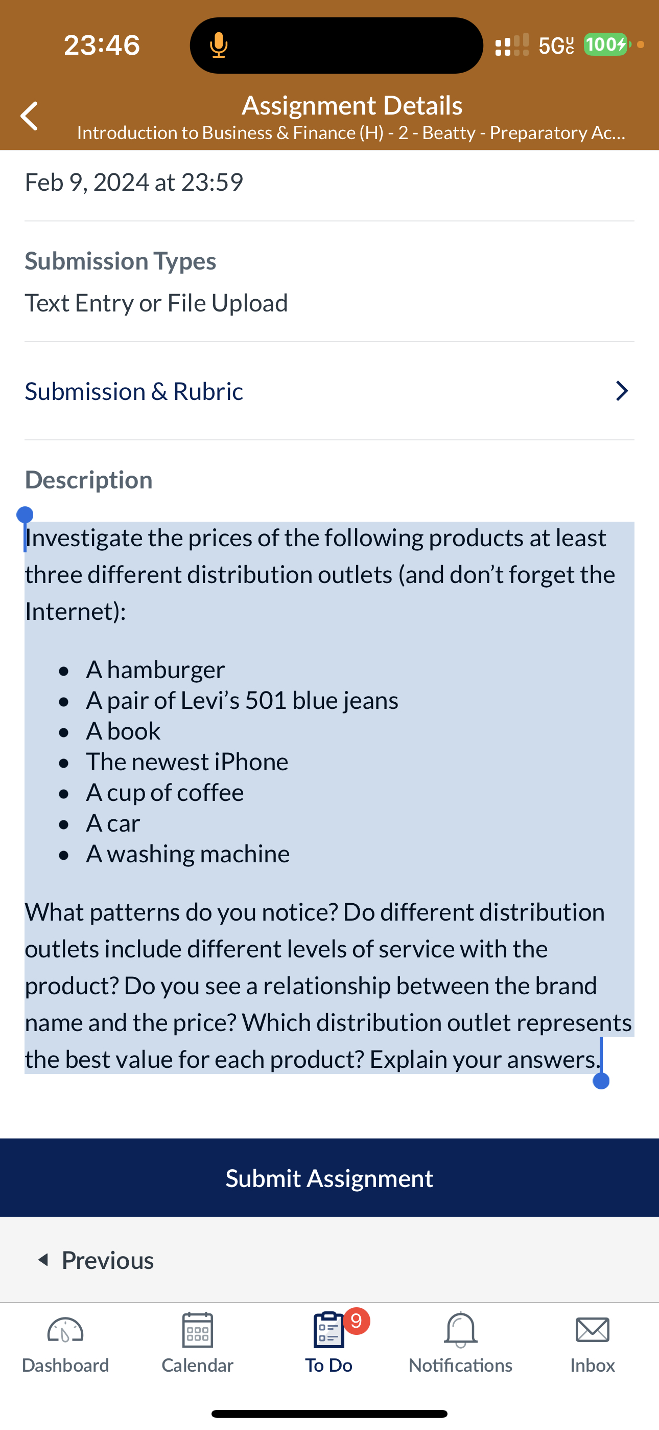 Solved 23:46Q5GC 1004)Assignment DetailsIntroduction to | Chegg.com