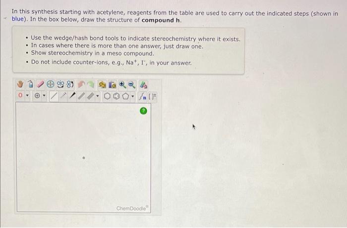 Solved The below synthesis was designed using the Organic | Chegg.com