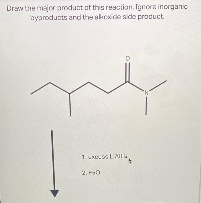 Solved Draw the major product of this reaction. Ignore | Chegg.com