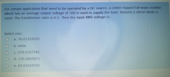 Solved For certain application that need to be operated by a | Chegg.com