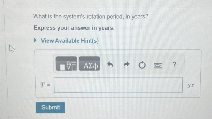 Solved The two stars in a binary star system have masses | Chegg.com