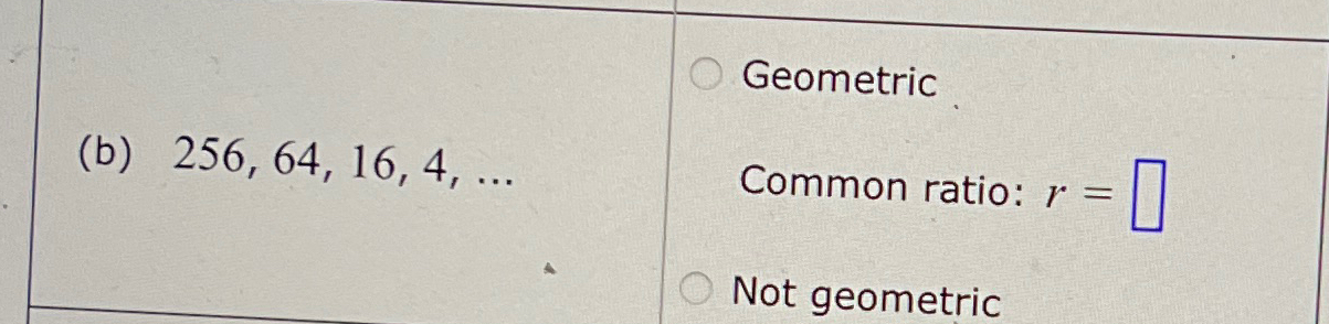 Solved For each sequence determine whether it appears to be | Chegg.com