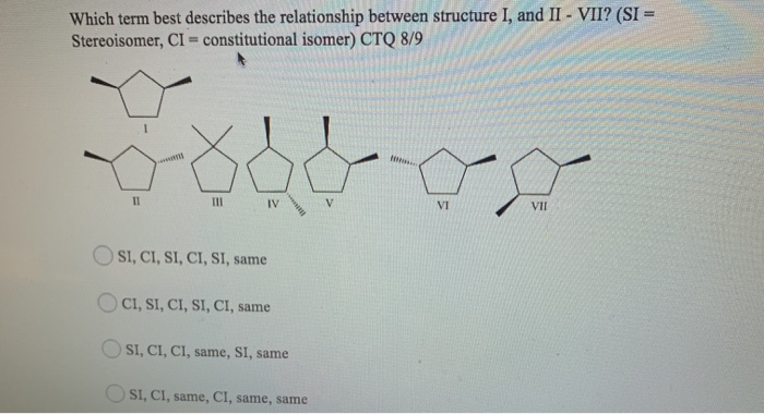 Solved Which term best describes the relationship between | Chegg.com