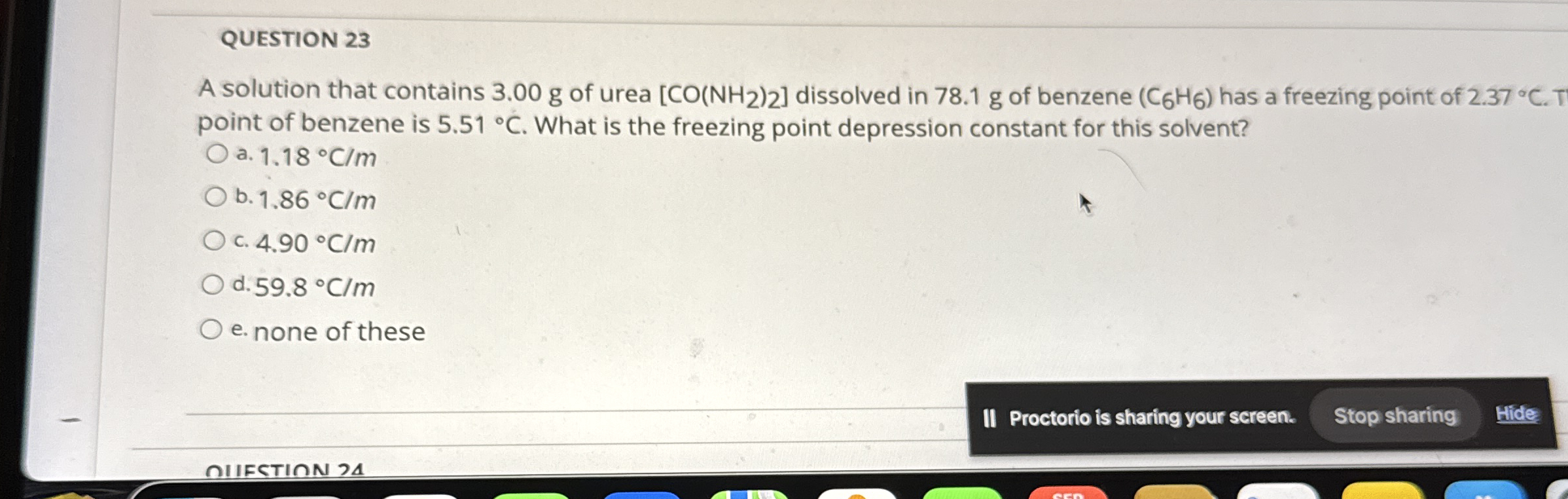 Solved QUESTION 23A solution that contains 3.00 ﻿g of urea | Chegg.com
