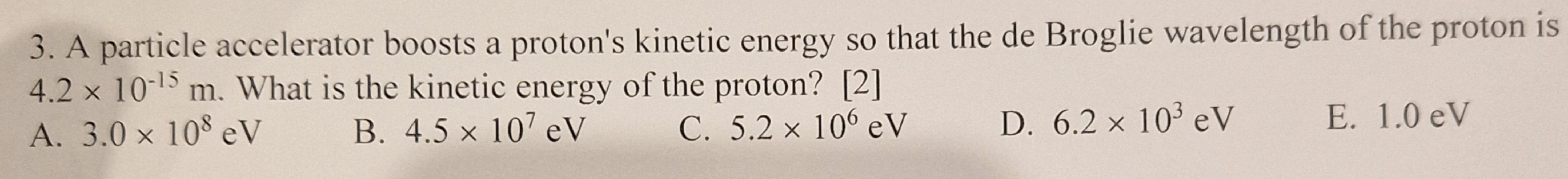 Solved A particle accelerator boosts a proton's kinetic | Chegg.com