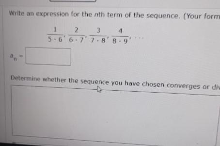 Solved Write an expression for the nth term of the sequence. | Chegg.com