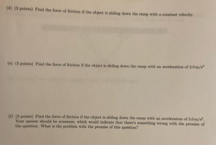 Solved 2. (24 points) We solved the problem of a block | Chegg.com