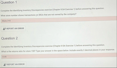 Question 1Complete the Identifying Inventory | Chegg.com