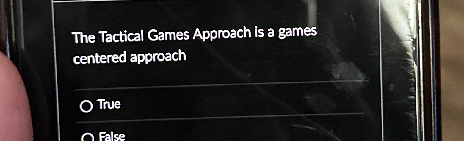 Solved The Tactical Games Approach is a games centered | Chegg.com
