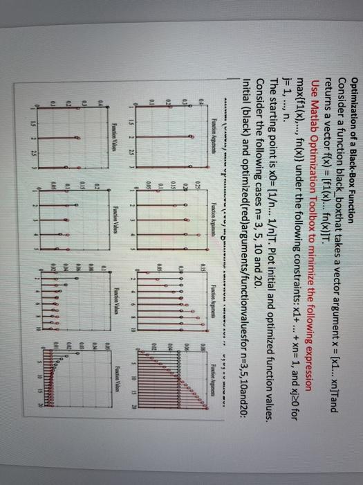 Optimization of a Black-Box Function Consider a | Chegg.com