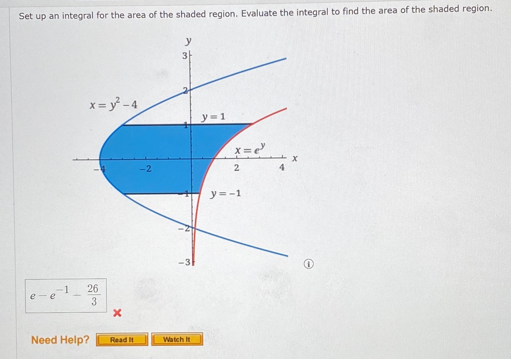 Solved Set up an integral for the area of the shaded region. | Chegg.com