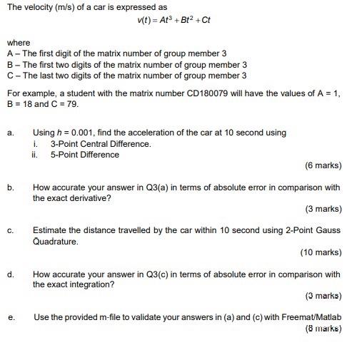Solved Subject : Numerical MethodA = 1B = 19C = 31Q : Use | Chegg.com