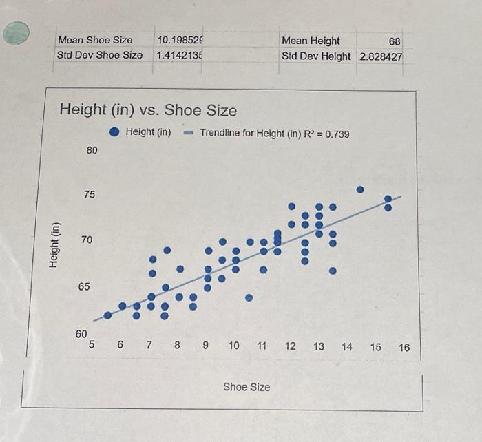 \begin{tabular}{|l|r|l|r|} \hline Mean Shoe Size & | Chegg.com