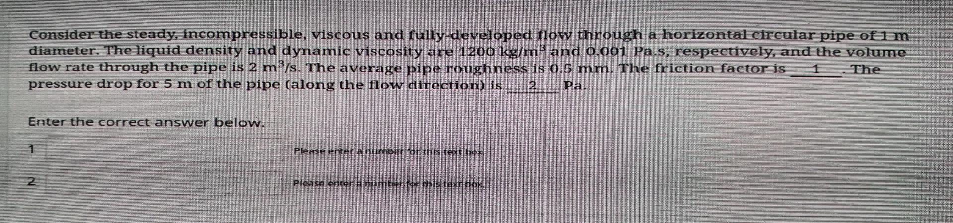 Solved Consider the steady, incompressible, viscous and | Chegg.com