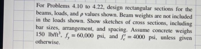 Solved Problem 4.17 Repeat Problem 4.16 if the beam span | Chegg.com