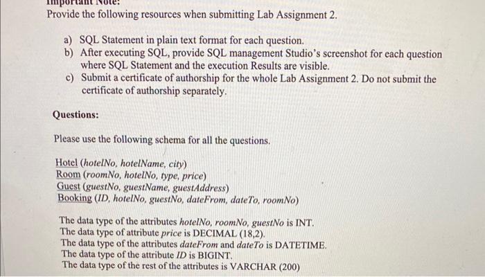 Solved Provide the following resources when submitting Lab | Chegg.com