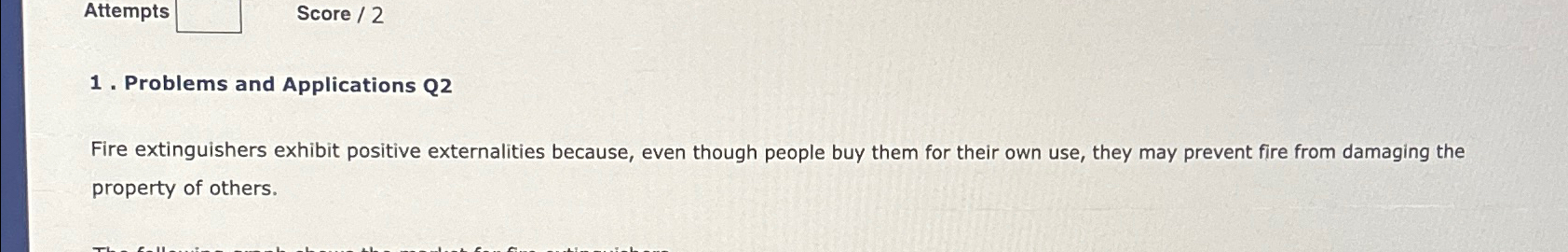 Solved AttemptsScore / 2Problems and Applications Q2Fire | Chegg.com