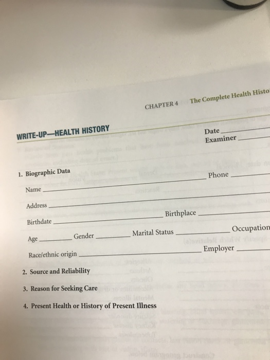Solved The Complete Health Histo CHAPTER 4 WRITE-UP-HEALTH | Chegg.com