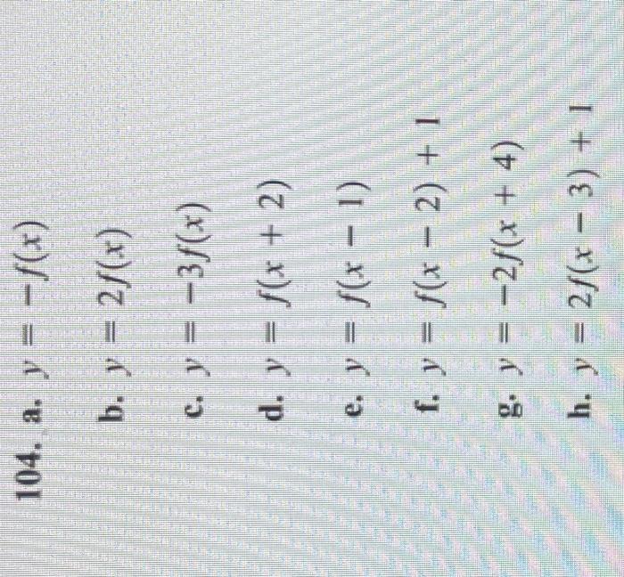 Solved graph each of the following functions by transforming | Chegg.com