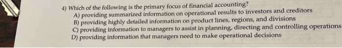 Solved 4 Which Of The Following Is The Primary Focus Of Chegg solved-4-which-of-the-following-is-the-primary-focus-of-chegg
