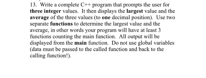 Solved The first argument should accept an integer number, | Chegg.com