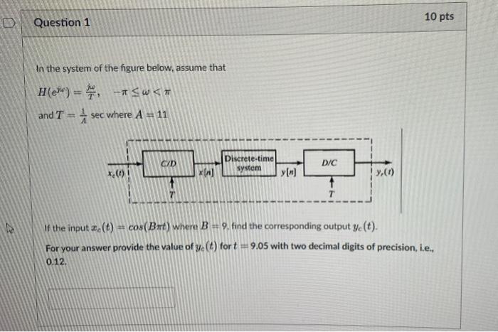 Solved In the system of the figure below, assume that | Chegg.com