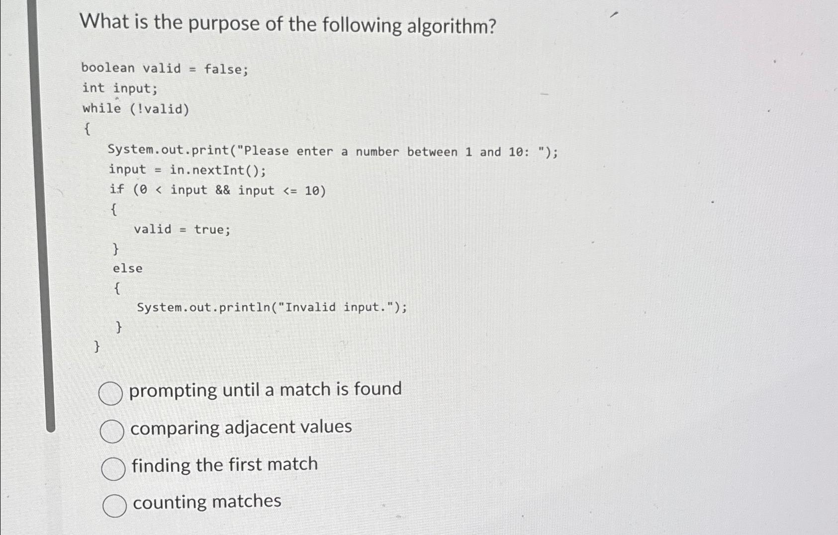 Solved What is the purpose of the following | Chegg.com