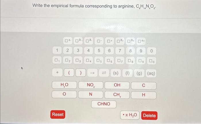 Solved Write the empirical formula corresponding to | Chegg.com