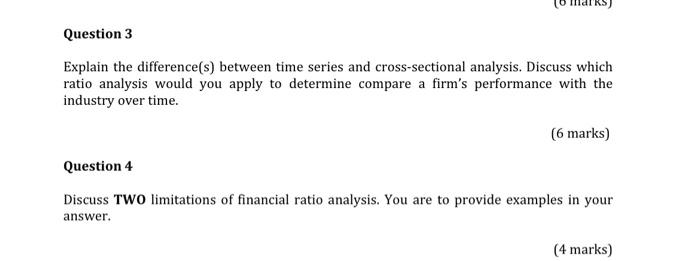 Solved Explain the difference(s) between time series and | Chegg.com