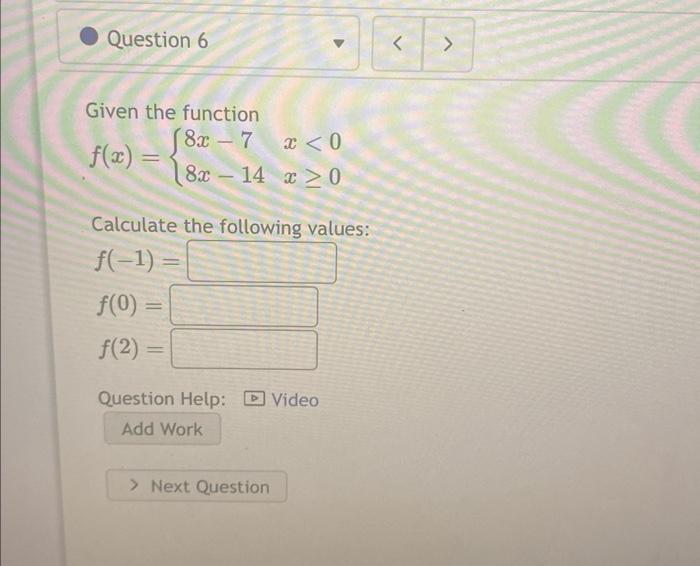 Solved Given the function \\[ | Chegg.com
