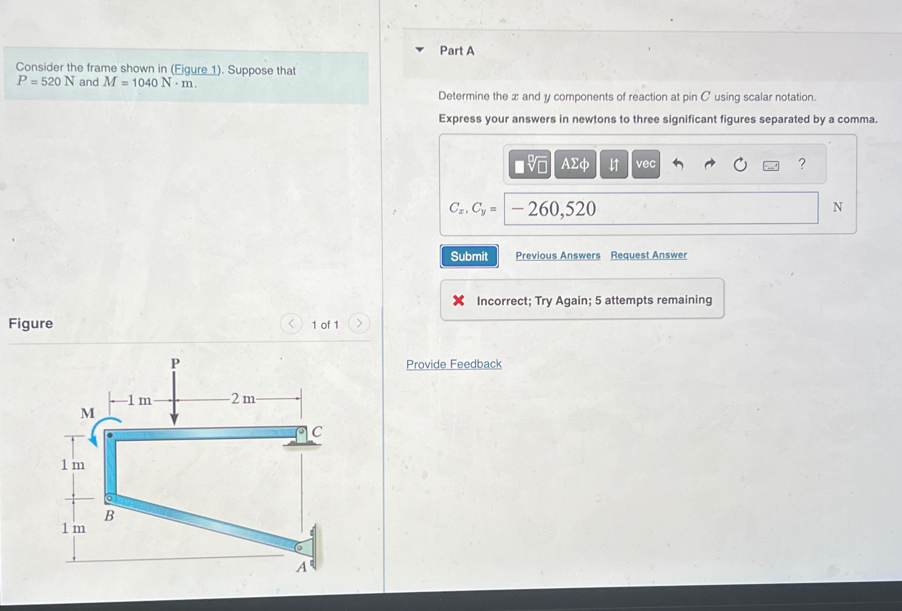 Consider the frame shown in (Figure 1). ﻿Suppose that | Chegg.com
