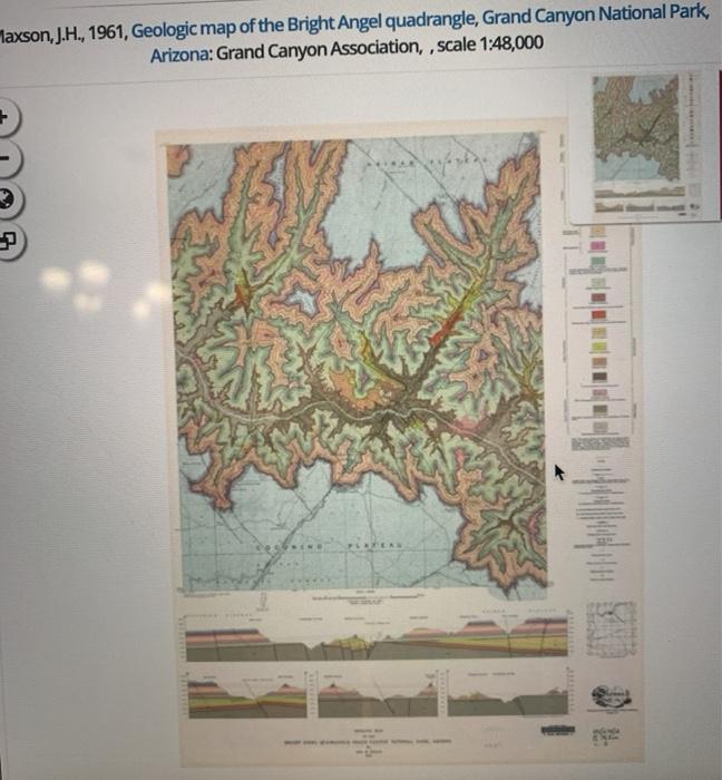 Solved axson, J.H., 1961, Geologic map of the Bright Angel | Chegg.com