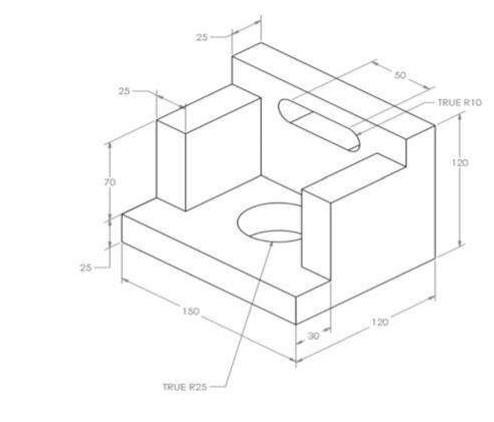 Solved Draw the orthographic projections for the attached | Chegg.com