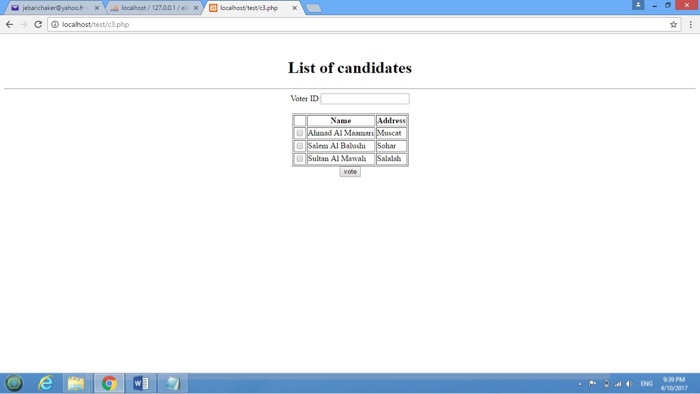 Solved Question4 Given A Mysql Database Called “election” 3867