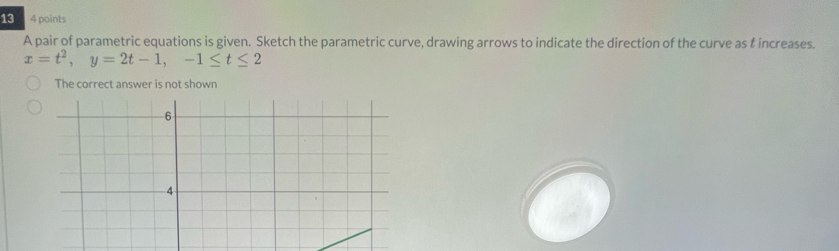 Solved 134 ﻿pointsA pair of parametric equations is given. | Chegg.com