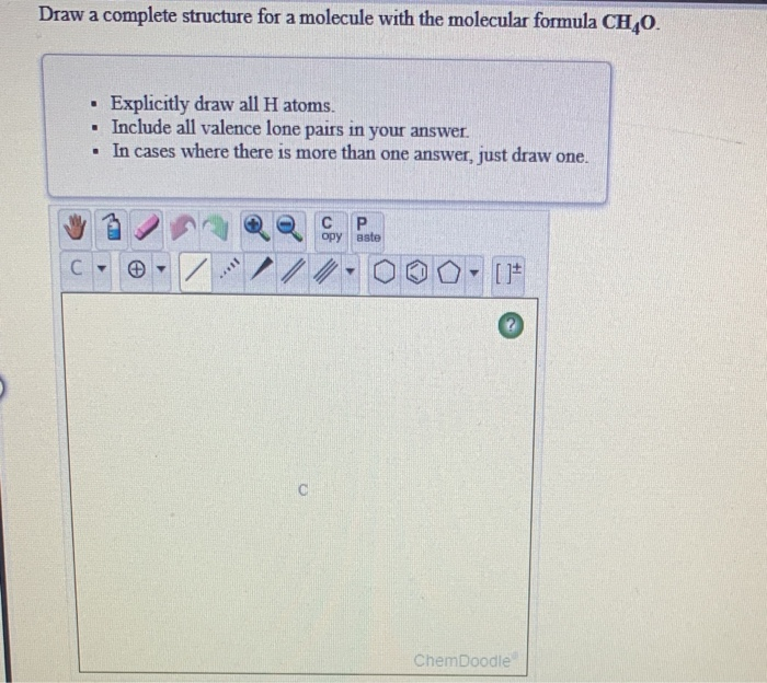 Solved Draw a complete structure for a molecule with the | Chegg.com