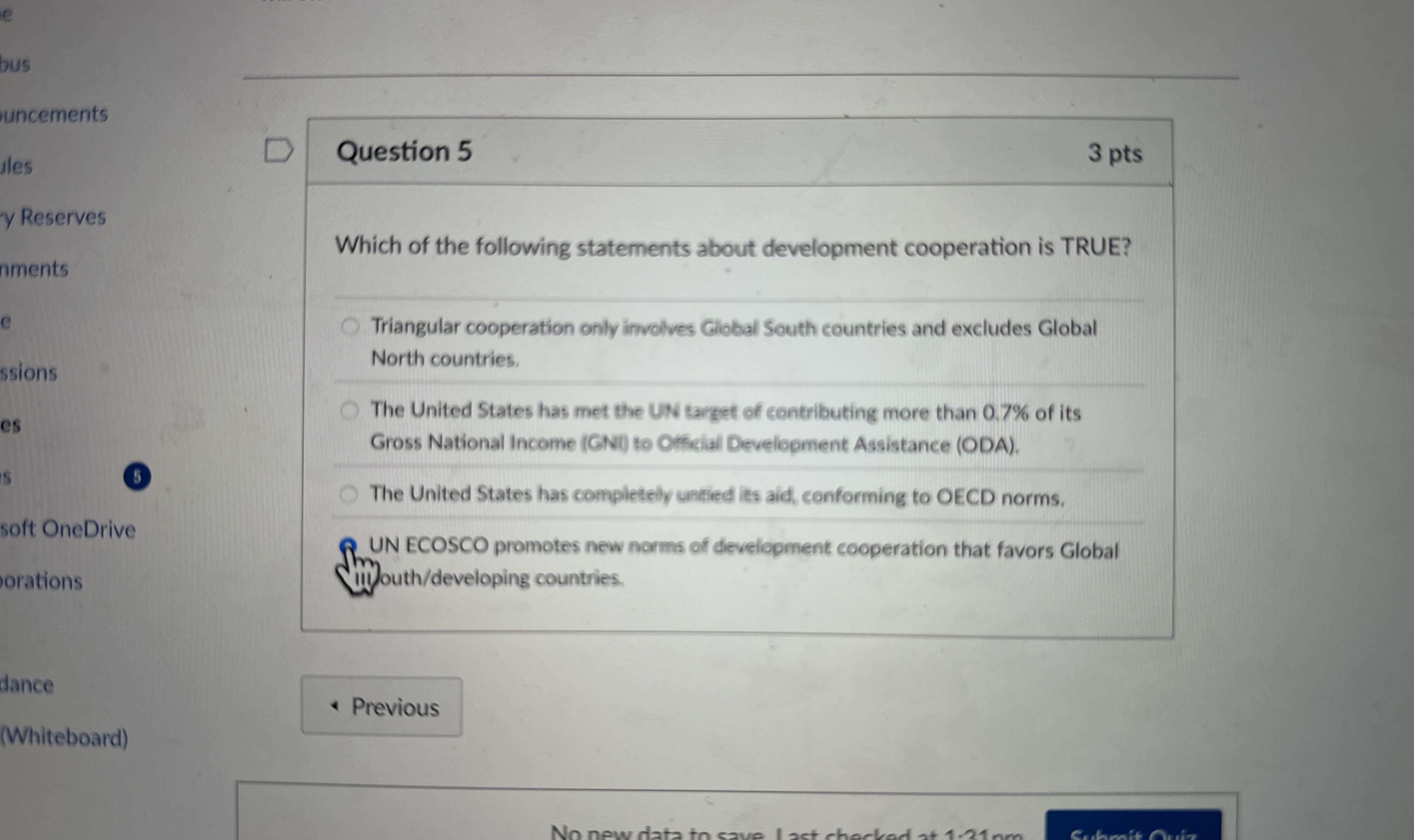Solved Question 53 ﻿ptsWhich of the following statements | Chegg.com